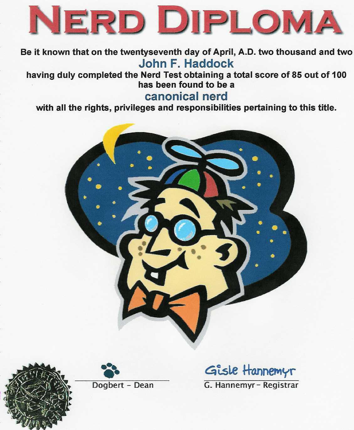 Nerd Test! - Pennock's Fiero Forum